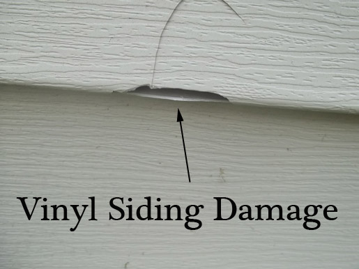 vinyl siding damage | A+Roofing